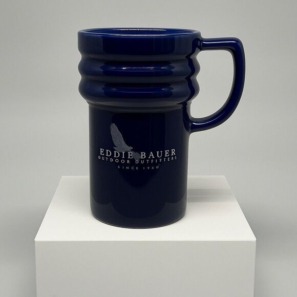 Eddie Bauer | Dining | Eddie Bauer Travel Mug Cobalt Blue Ceramic Lid ...
